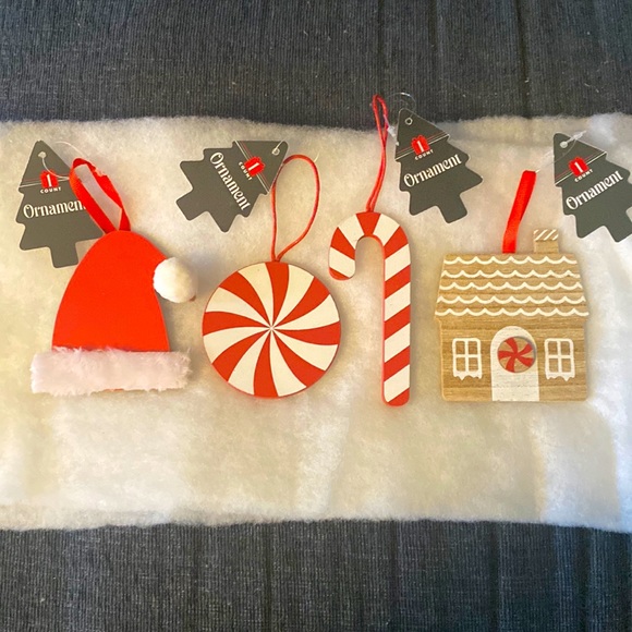 Target | Holiday | Target Bullseye Christmas Wooden Ornament Candy Cane ...